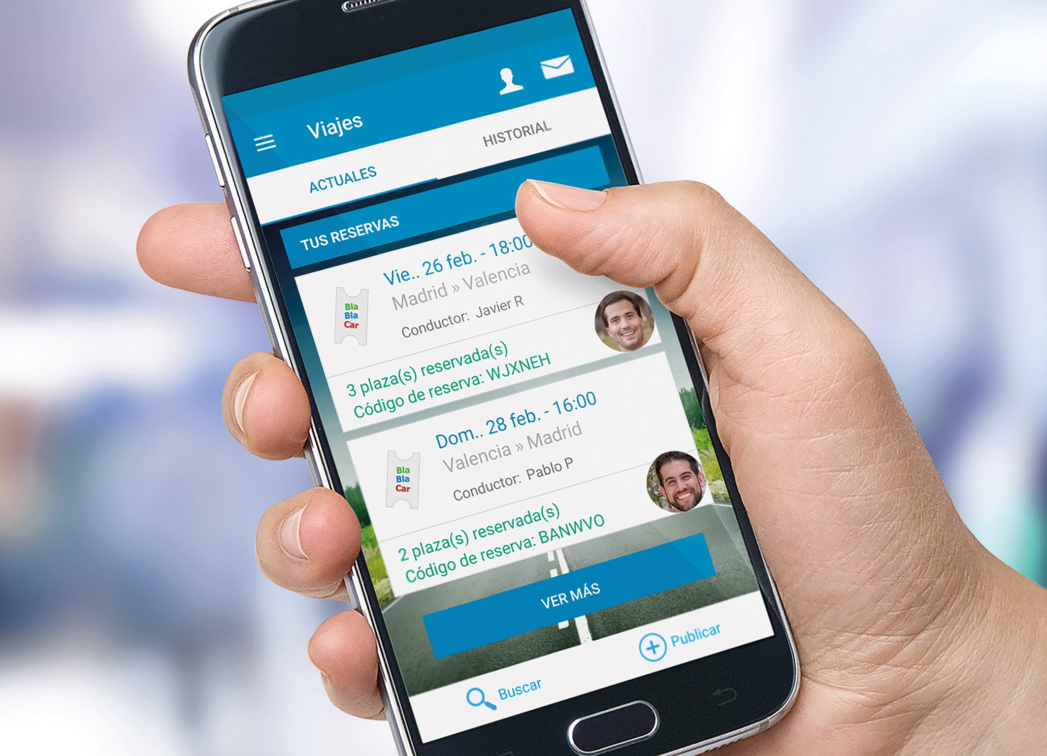 Material fotográfico. BlaBlaCar APP - BlaBlaCar